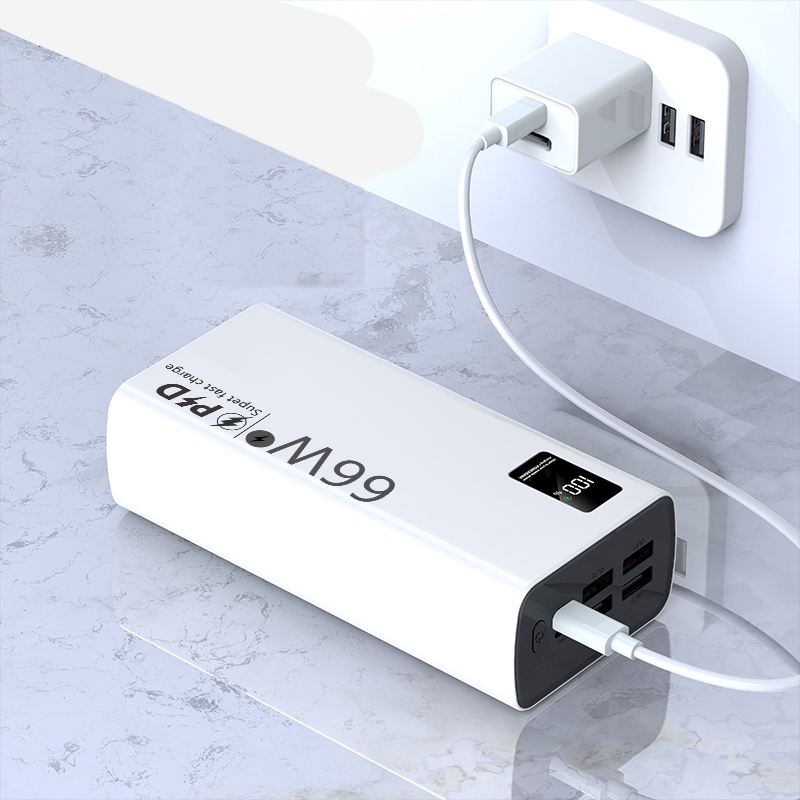 V380 High Quality 66W Super Fast Charging Power Bank K7 Black/White QC ...