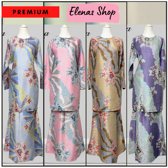 Baju Kurung by HAYFA FELLA KESUMA Batik Dress Muslimah Cotton Corak ...