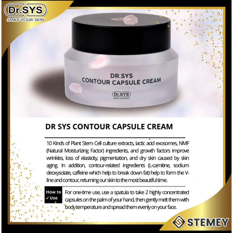 [KL Ready Stock] Dr.SYS Contour Capsule Cream Stemey Firming Cream 美白抗皱轮廓紧实胶囊霜 50g (120capsule ...