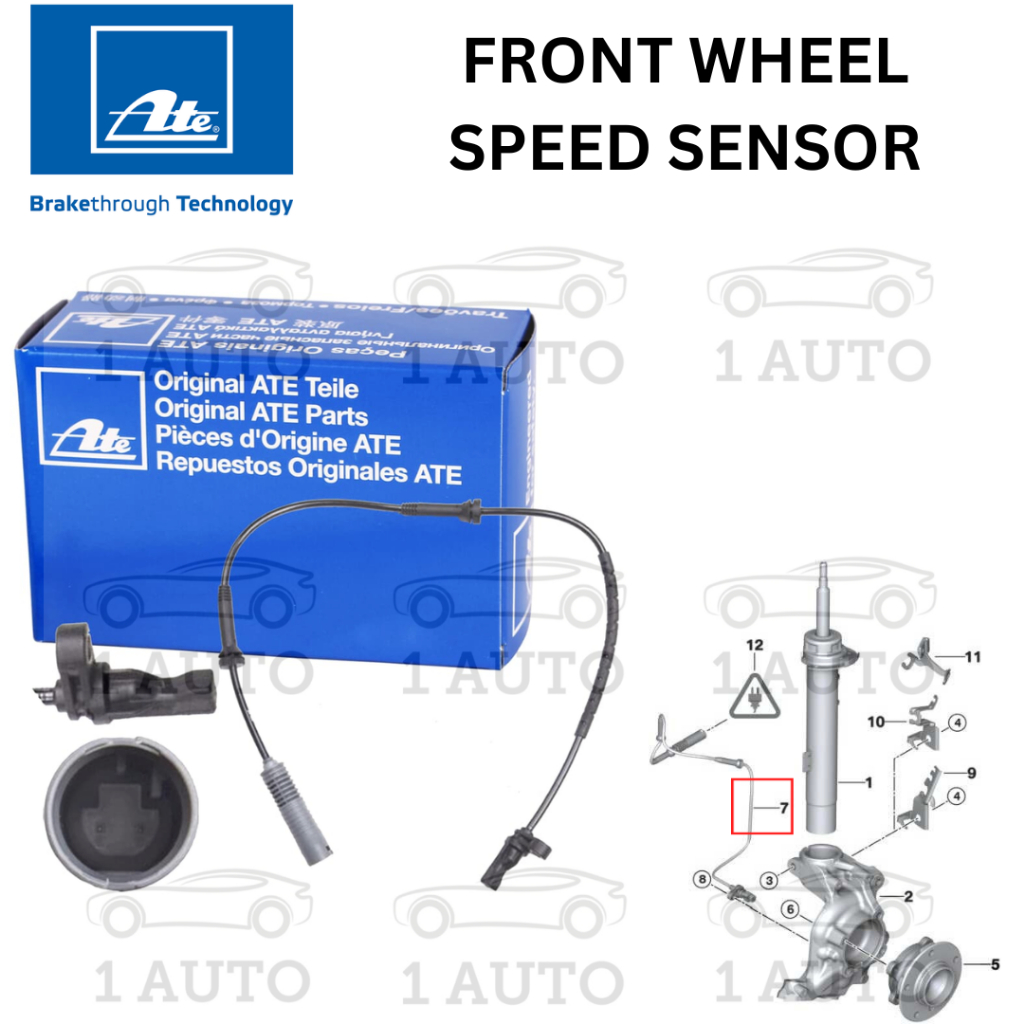 ATE GERMANY FRONT WHEEL SPEED SENSOR BMW E87 116i 118i 120i E90 320i ...
