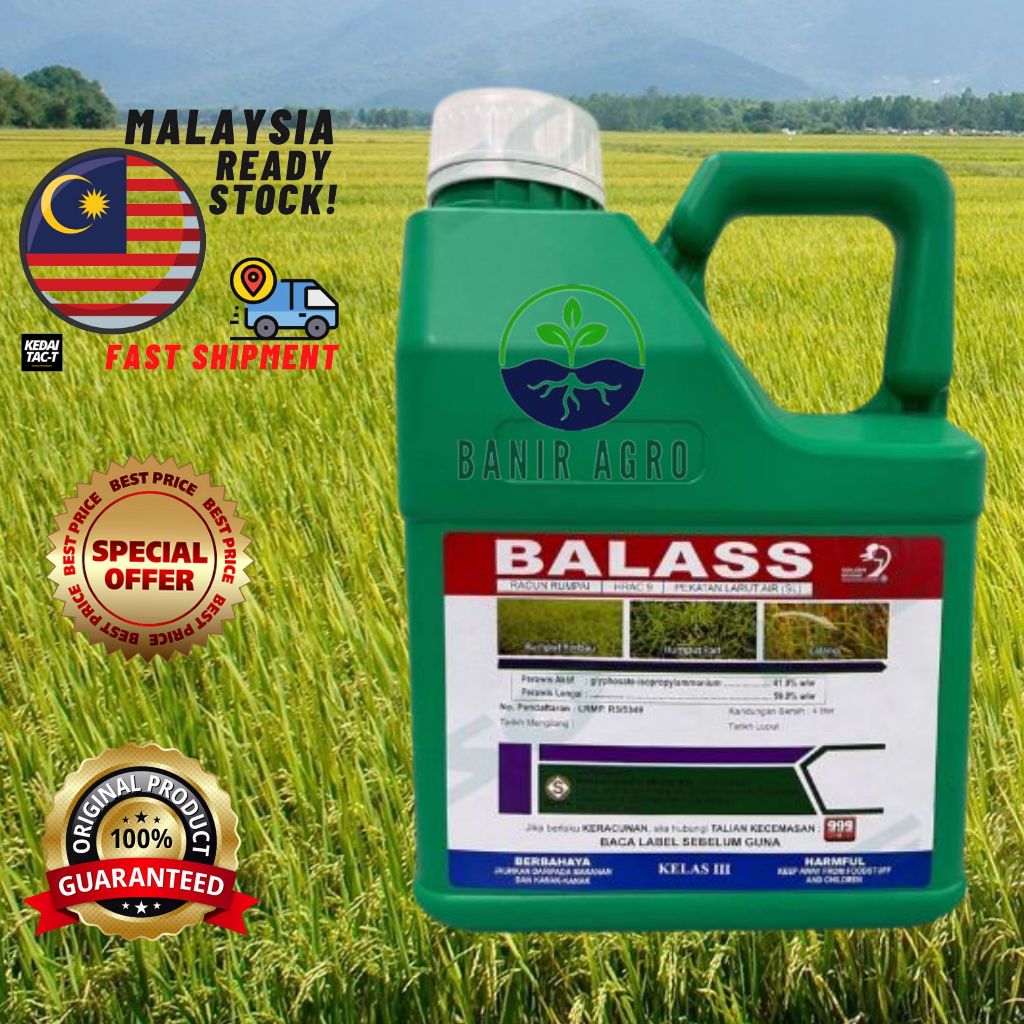 Balass Herbicide 4 Liter Racun Rumput Serap Racun Rumput Tahan Lama ...