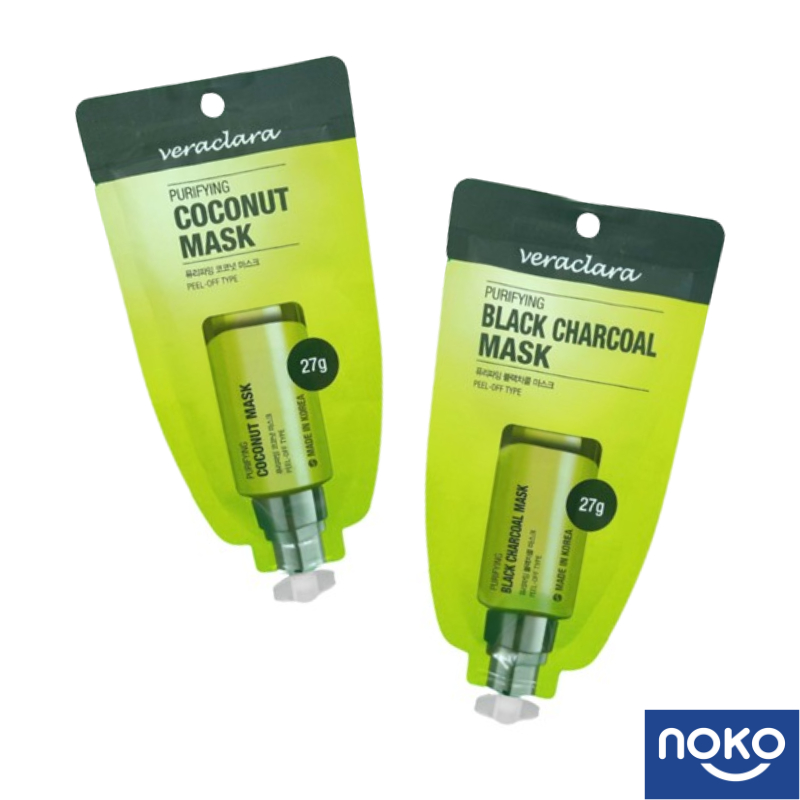 VeraClara Purifying Mask Black Charcoal / Coconut 27g (Made in Korea ...