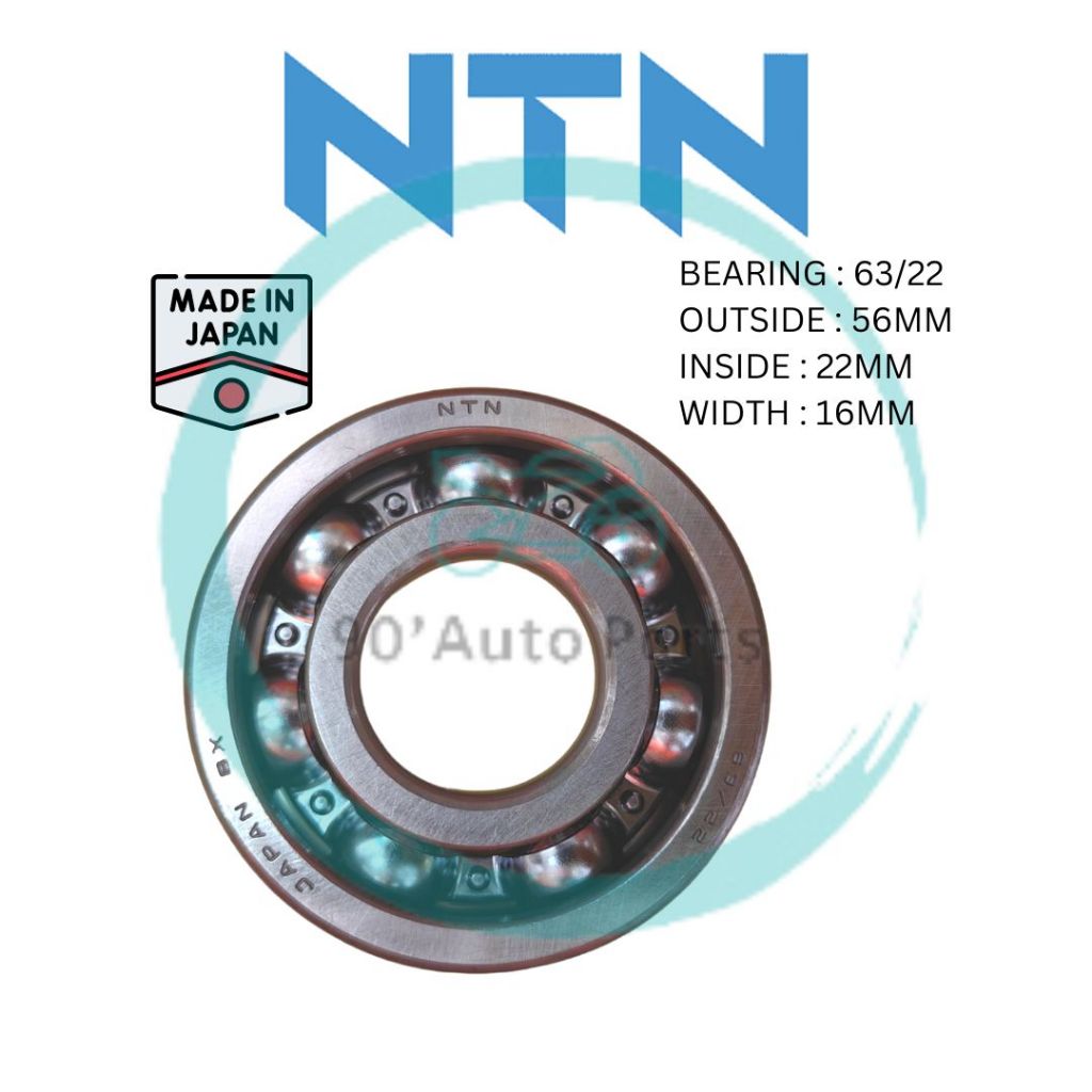 BEARING 6322 NTN BEARING CRANKSHAFT NTN 6322 HONDA WAVE 125 WAVE 110 ...
