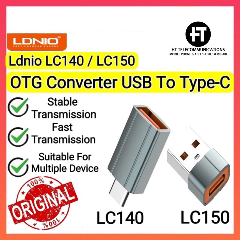 Ldnio LC140 / LC150 OTG Converter USB To Type-C Converter Otg Adapter ...