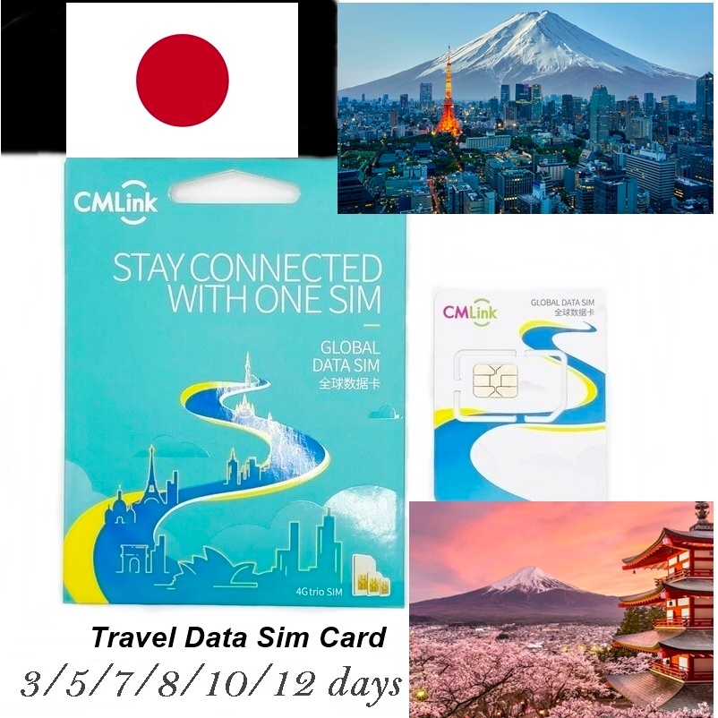 CMLink Travel Japan KDDI Data Card 5G Online SIM Card 5/7/8/10/12 days | Shopee Malaysia