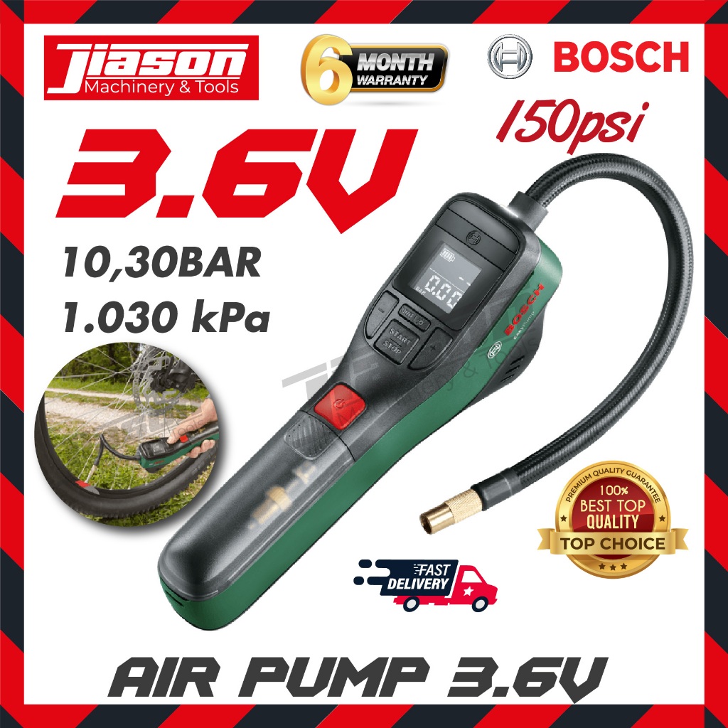 BOSCH EASYPUMP 3.6V Cordless Compressed Air Pump | Shopee Malaysia