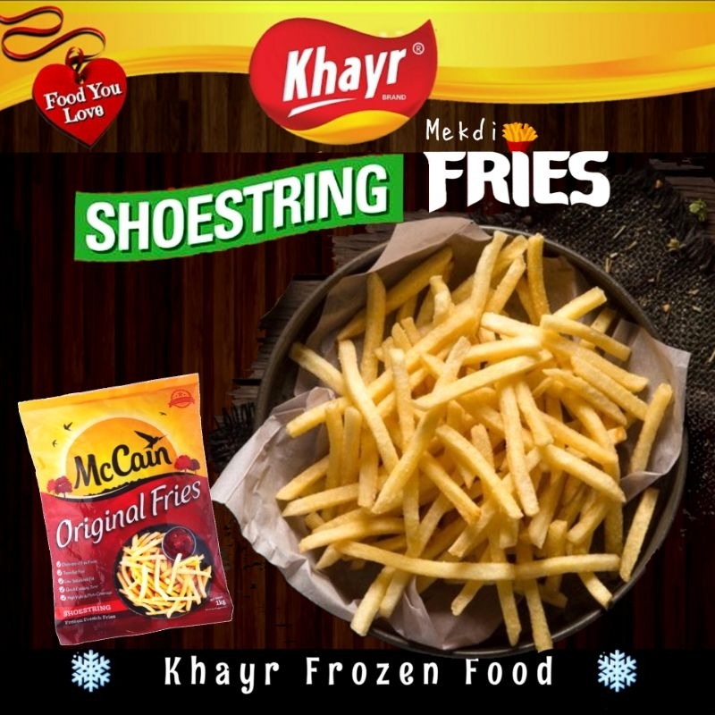 [Khayr Frozen] McCain Shoestring Fries ala fries M£kdi 600gm ...