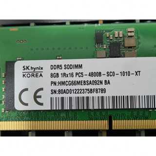 SK Hynix HMCG66MEBSA092N BA DDR5 SODIMM RAMs 8GB 4800MHz Laptop Memory DDR5 8GB 1RX16 PC5-4800B ...