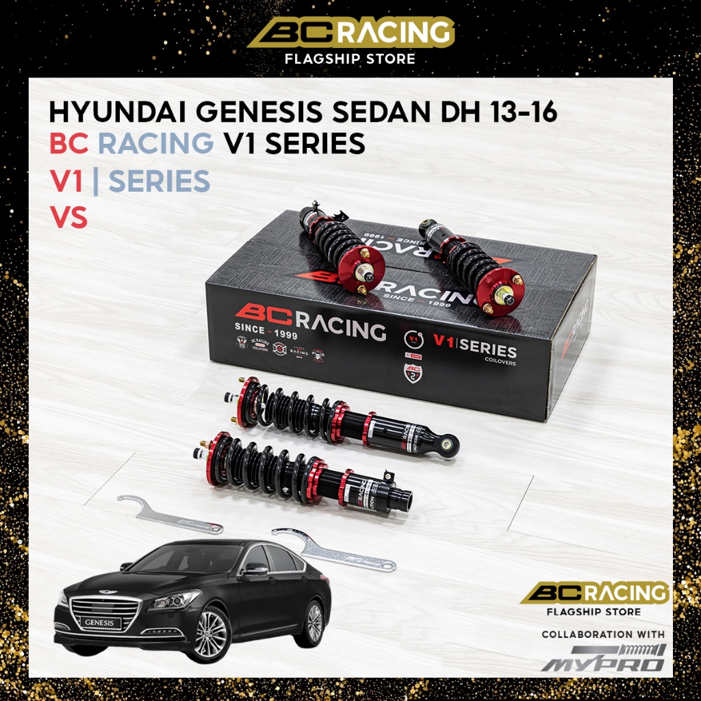 BC Racing V1 Series High Low Soft Hard Adjustable Absorber for Hyundai ...