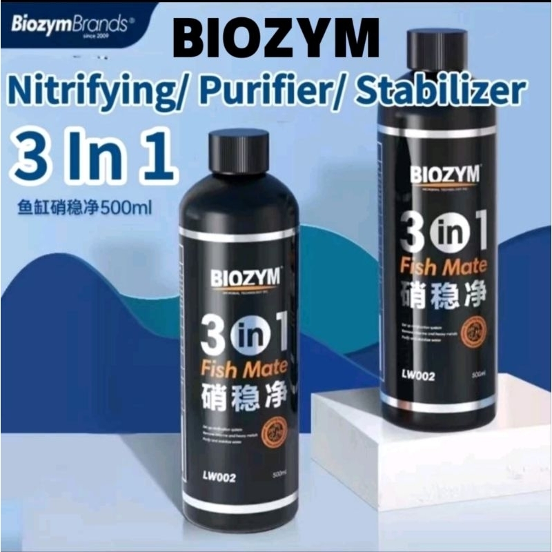🔥BIOZYM🔥 N1 3 IN 1 FISH MATE WATER QUALITY STABILIZER/Anti Chlorine ...