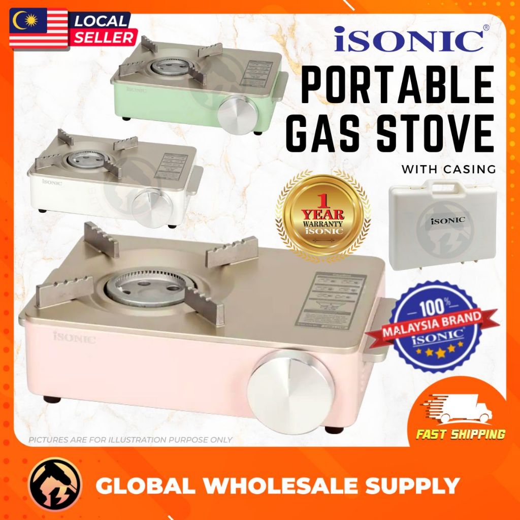 ISONIC LUXURY Style Portable Gas Stove Mini Dapur Gas Outdoor Nordic ...