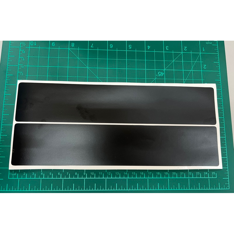 (2PCS) 2X10 STICKER HITAM NOMBER PLATE DEPAN NUMBER PLATE STICKER 2X10 ...
