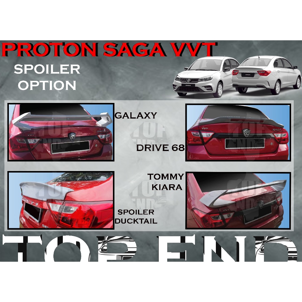 PROTON SAGA VVT SAGA FACELIFT FL 2016-2019 SPOILER SAGA SPOILER SE OE ...