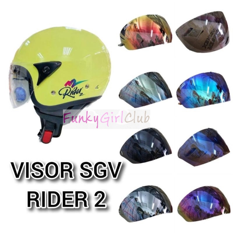 BOGO VISOR FOR HELMET SGV CRUISER RIDER 2 XDOT G118 CLEAR CRYSTAL NEW RED 2 TONE GREY IRIDIUM ...
