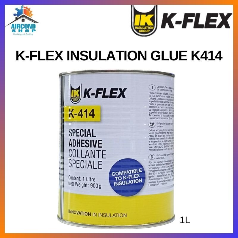 K-FLEX INSULATION GUM K-414 ( 1 LITRE ) SPECIAL ADHESIVE COLLANTE SPECIALE 900G INSULATION GLUE ...