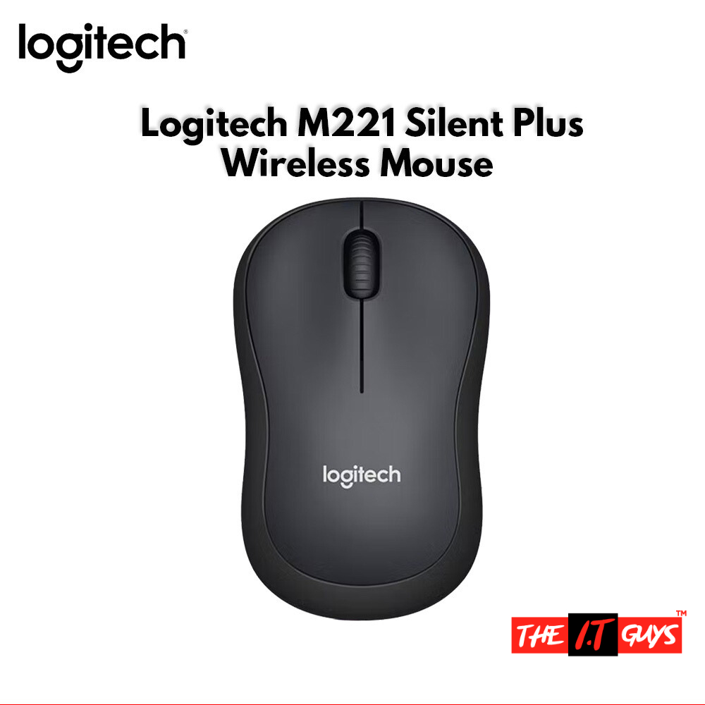 Logitech M221 Silent Wireless Mouse - Charcoal | Shopee Malaysia