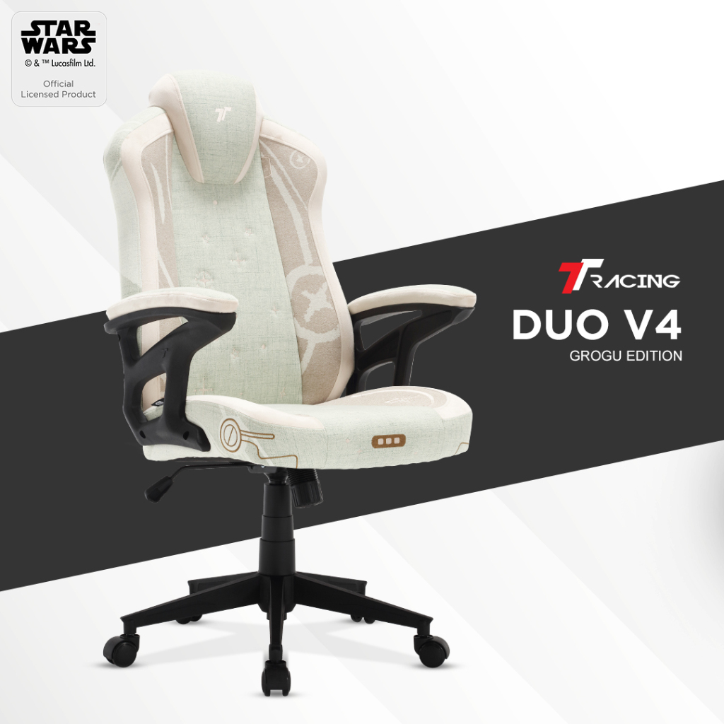 TTRacing Duo V4 Grogu Edition Air Threads Fabric Gaming Chair Office ...