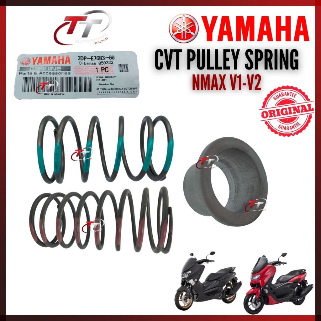 NMAX V1 V2 Spring Pulley CVT Secondary Sheave Pully Auto Shoe Torque Spring Seat Holder Cup 2DP ...