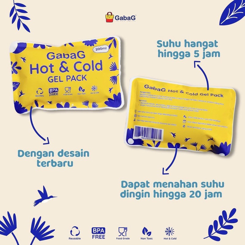 Gabag Ice Pack 500g | Reusable Gel Icepack Cold & Hot Usage For ...