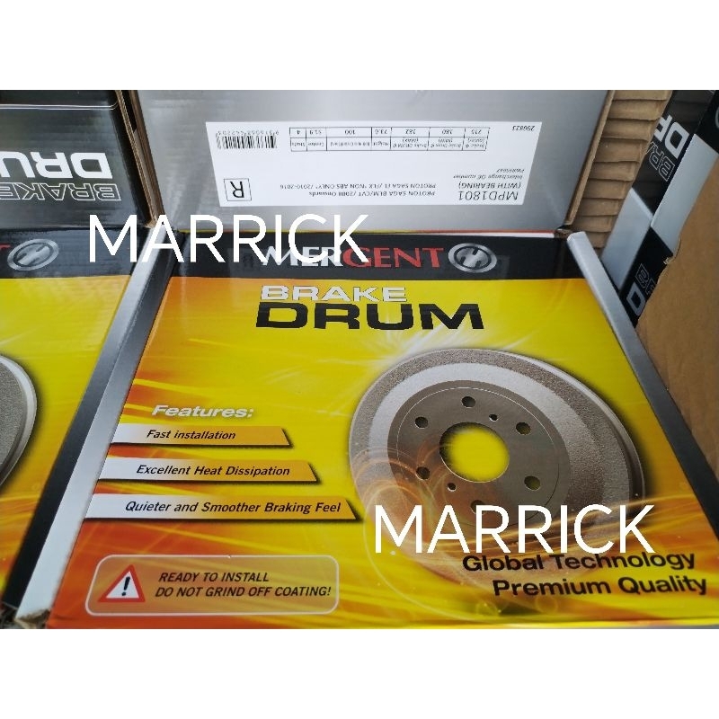 Proton Saga BLM rear brake drum Mergent with bearing 1 piece | Shopee Malaysia