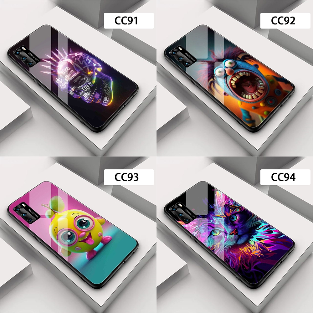 PC Plexiglass Back Case Face D Series Realme 12 (5G) / Realme 12X(5G ...