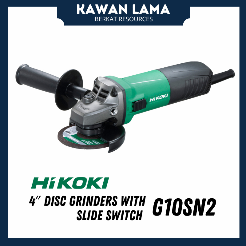 HIKOKI CORDED G10SN2 100MM DISC GRINDER WITH SLIDE SWITCH (900W/10500rp ...
