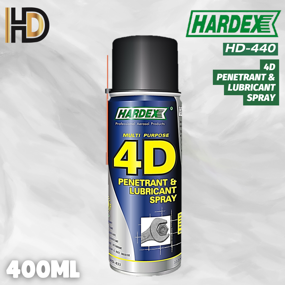 HARDEX HD-440 4D Multipurpose Penetrant & Lubricant Spray-400ML ...