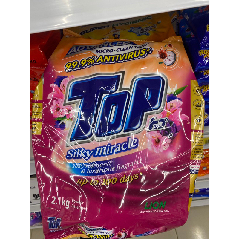 TOP POWDER DETERGENT SABUN TOP 2.1kg Reaady stock | Shopee Malaysia
