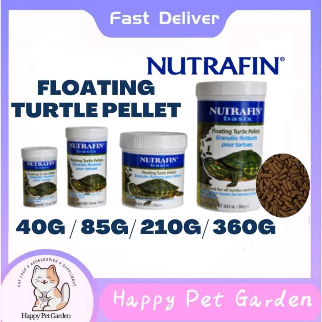Nutrafin Basix Turtle Pellets (45g /85g /210g /360g) Turtle Food ...