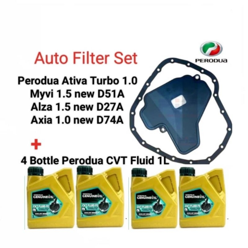 Perodua Ativa1.0 Myvi1.5 D51A Alza1.5 D27A Axia D74A 2022 (4 bottle CVT ...
