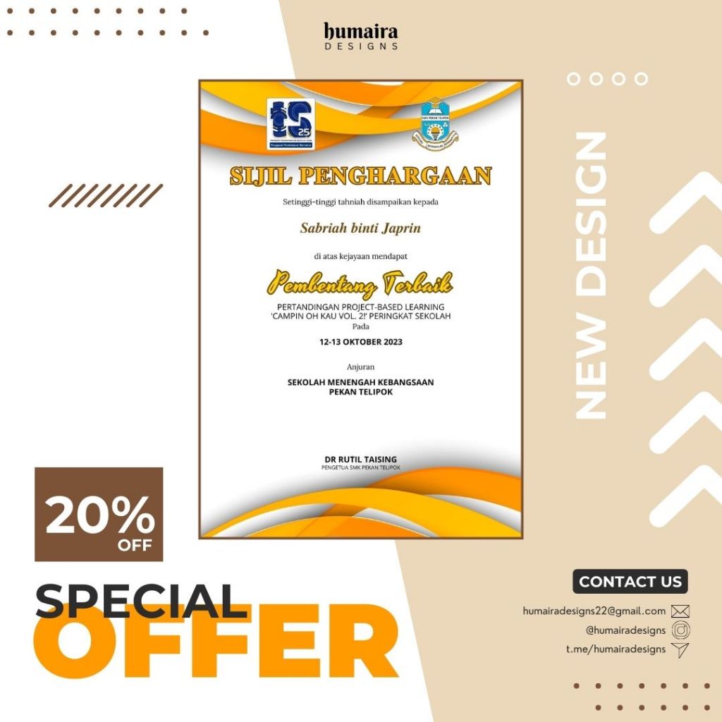 [PART 1] Template Sijil Certificate Template Editable | Shopee Malaysia