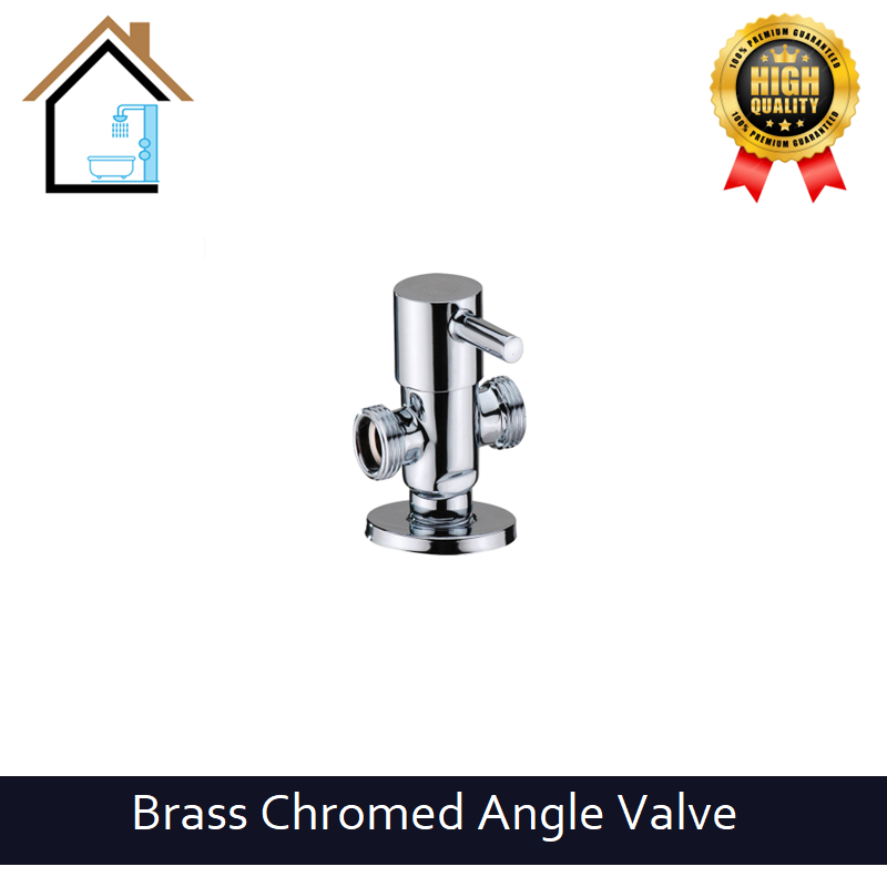 Brass Chromed Two Way Angle Valve Bathroom Stop Valve | Shopee Malaysia