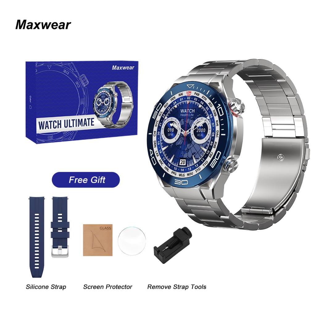 Maxwear GTR8 Smart Watch Dynamic Island 4GB Storage NFC GPS Bluetooth Call Watch E-books Sport ...