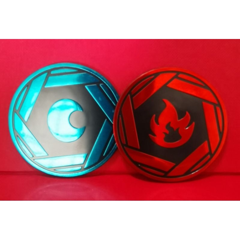 Pokémon TCG Player's Section Flip Coin - Darkness / Fire | Shopee Malaysia