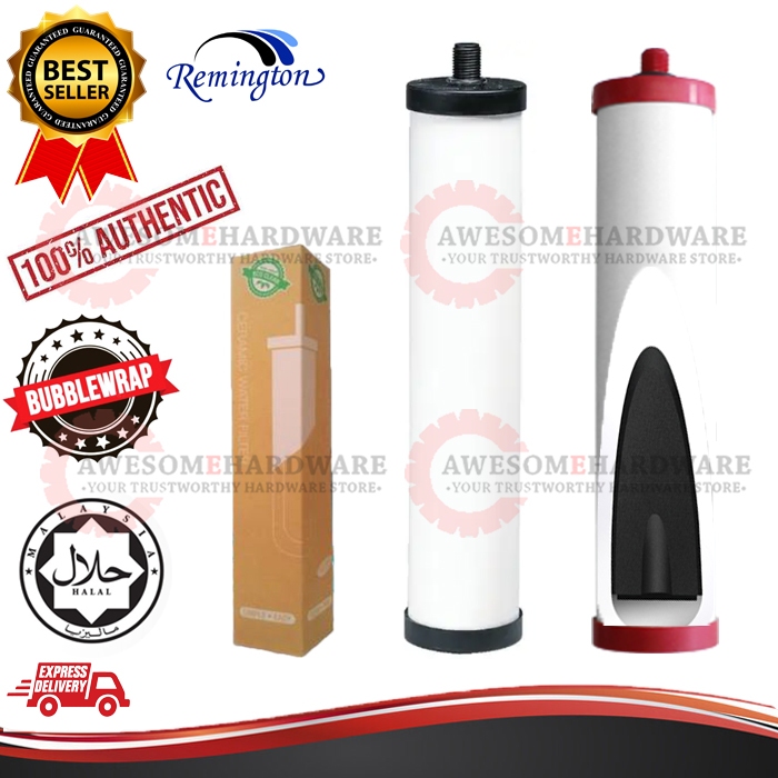 REMINGTON HALAL 10" CTC CERAMIC WATER FILTER CARTRIDGE TO REPLACE SWISSPRO SERAMIK FILTER FLAT ...