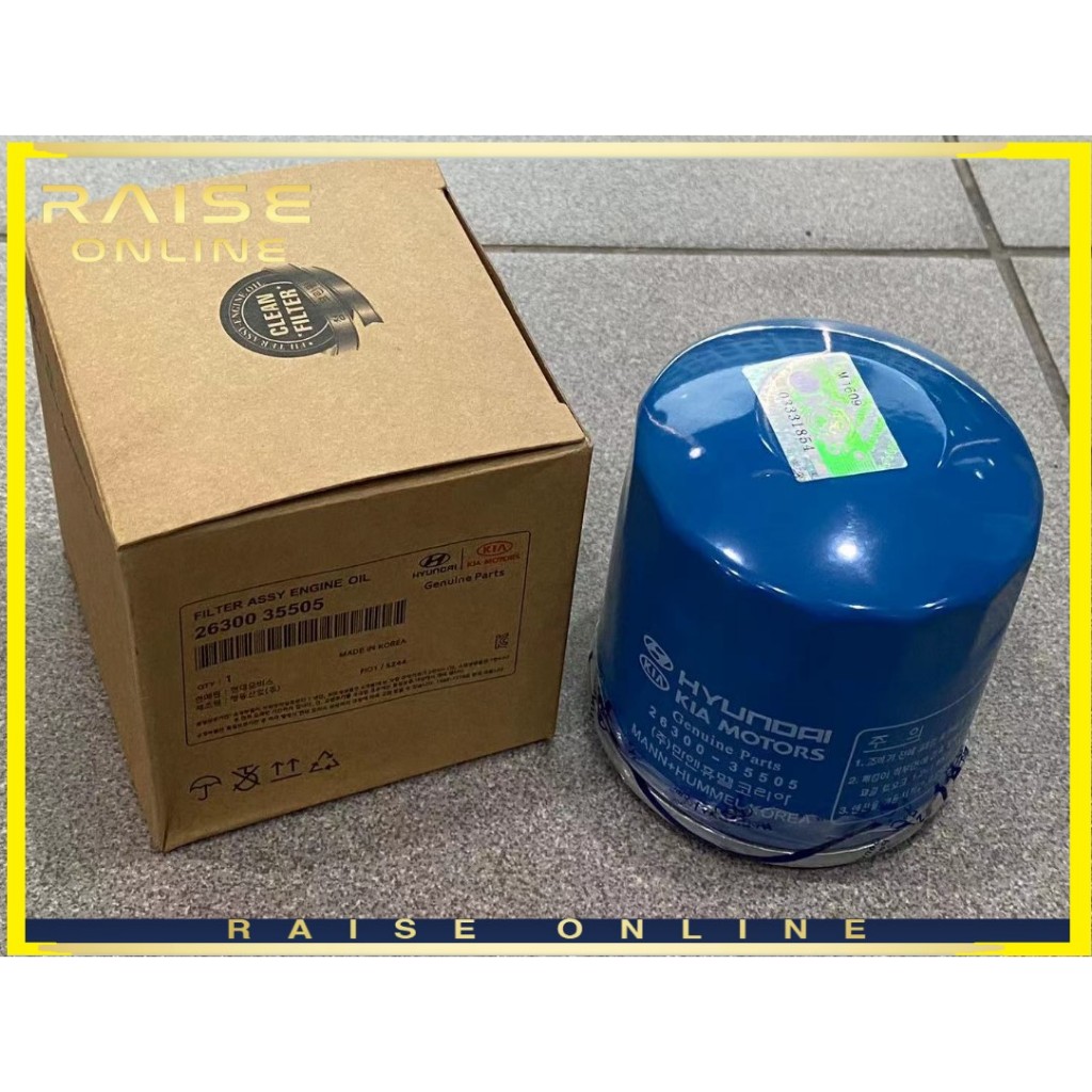 Kia Hyundai Engine Oil Filter 26300-35503 (Original) Kia K5 / Forte ...