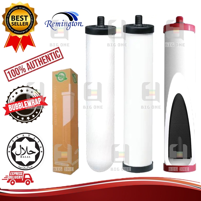 (FLAT/ROUND) REMINGTON HALAL 10" CTC CERAMIC WATER FILTER REFILL ...