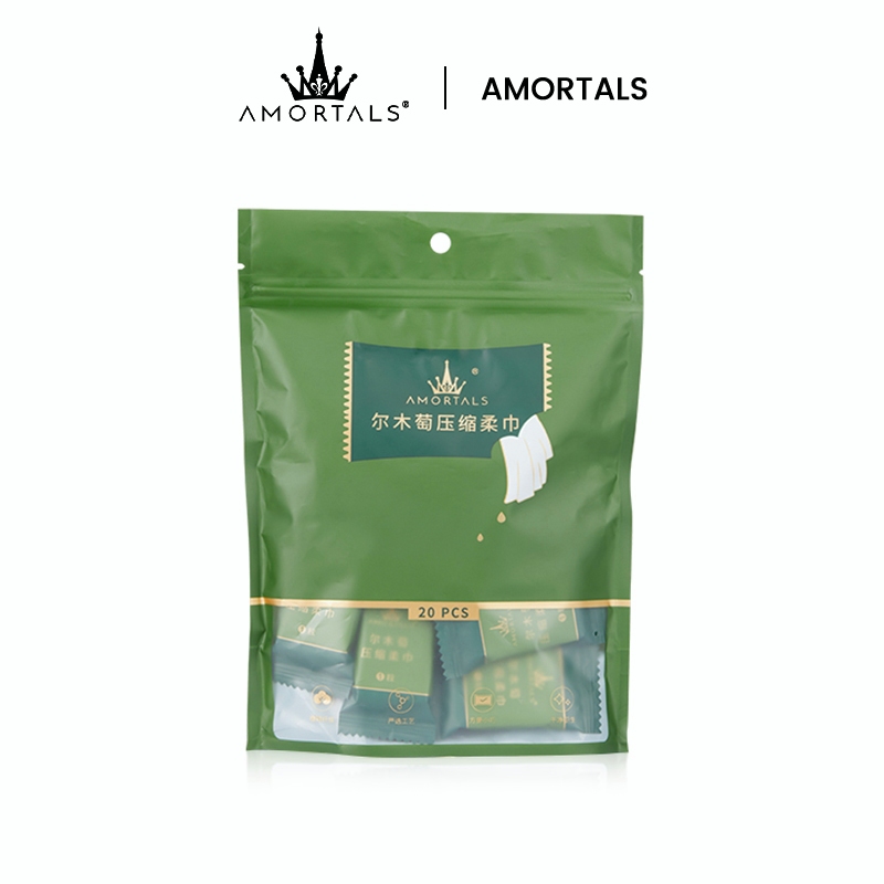 Amortals Disposable Pure Cotton Travel Facial Tissue Compressed Facial ...