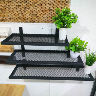 Expanded wallmount metal rack heavy metal / rak besi berjaring / rak ...