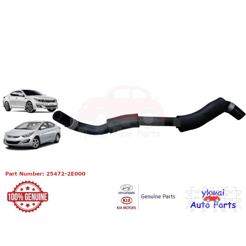 Genuine Hyundai Bypass Hose for Hyundai Elantra MD 1.8/Kia Optima K5 ...