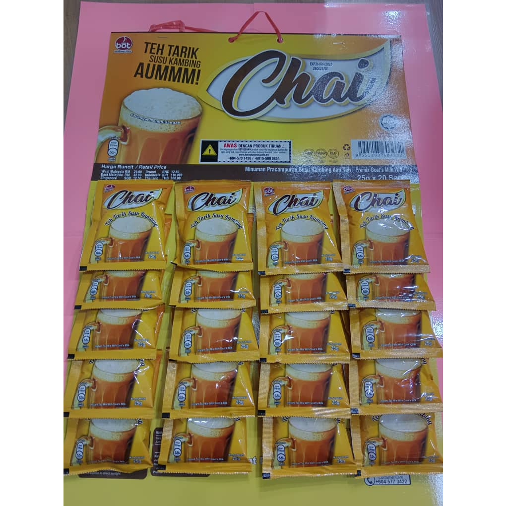 Chai Teh Tarik Susu Kambing (1Papan) 20 Sachets x 25g | Shopee Malaysia