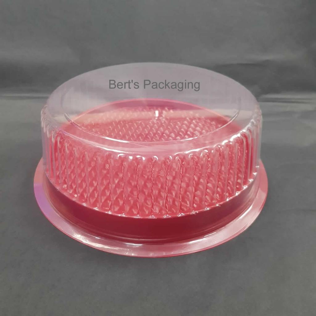(Exclusive) 7" Round Cake Tray with Lid 25pcs / Bekas Kek Bulat 7" / 7 ...
