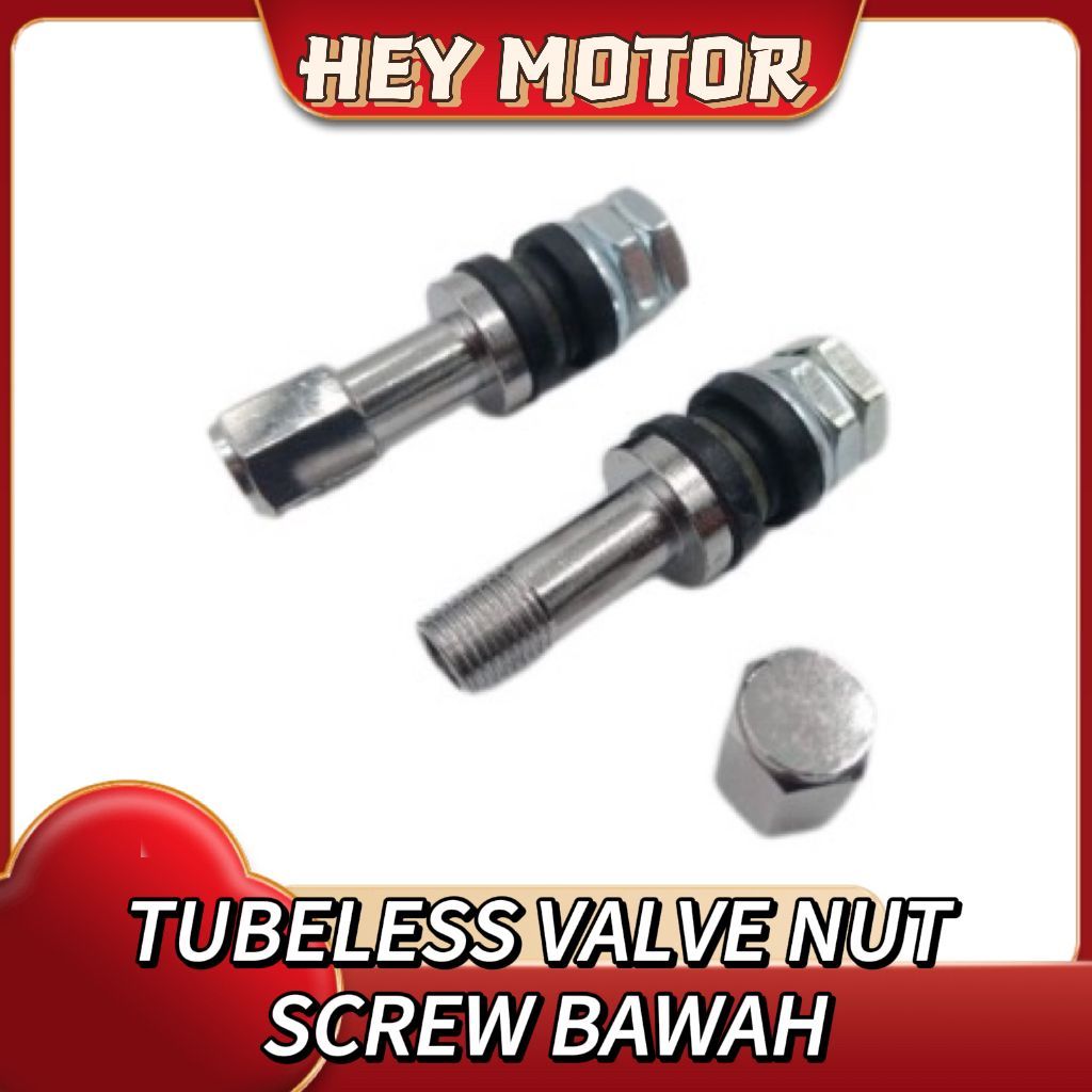 BAWAH TUBELESS VALVE NUT KEPALA TUBELESS TIUBLESS NAT NUT BATANG ANGIN ...