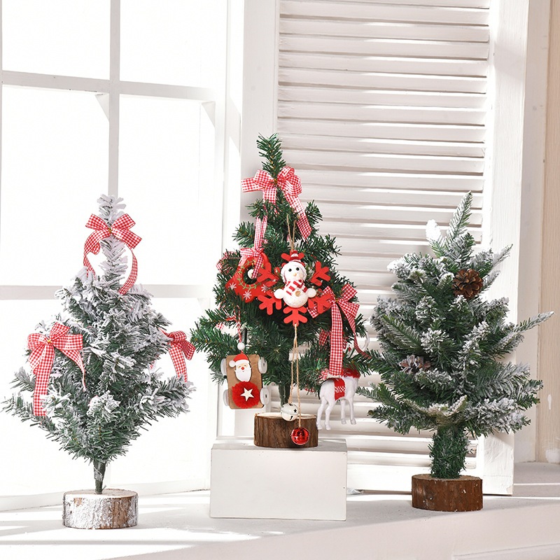 Mini Tabletop Christmas Tree Xmas Decor/Pine Tree Table Ornaments ...