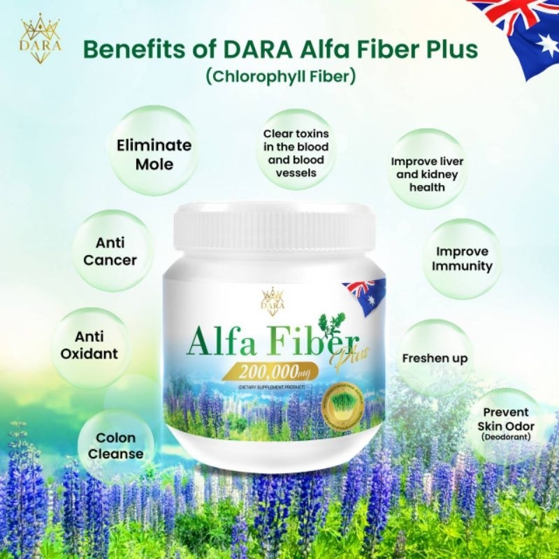 DARA Alfa Fiber Plus 200,000mg Chlorophyll (MALAYSIA ready stock 🔥🇲🇾 ...