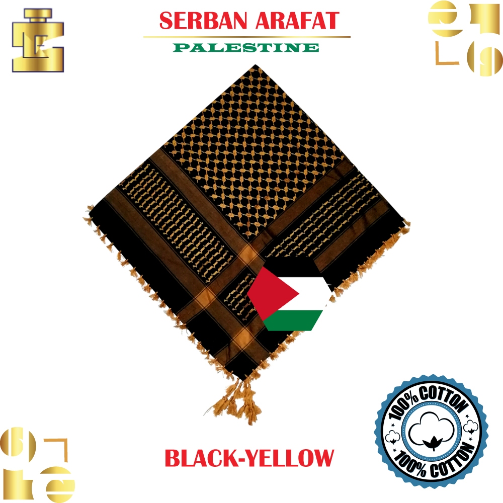 SERBAN AL ARAFAT PALESTINE (Best Quality)THE KEFFIYEH PALESTINIAN ...