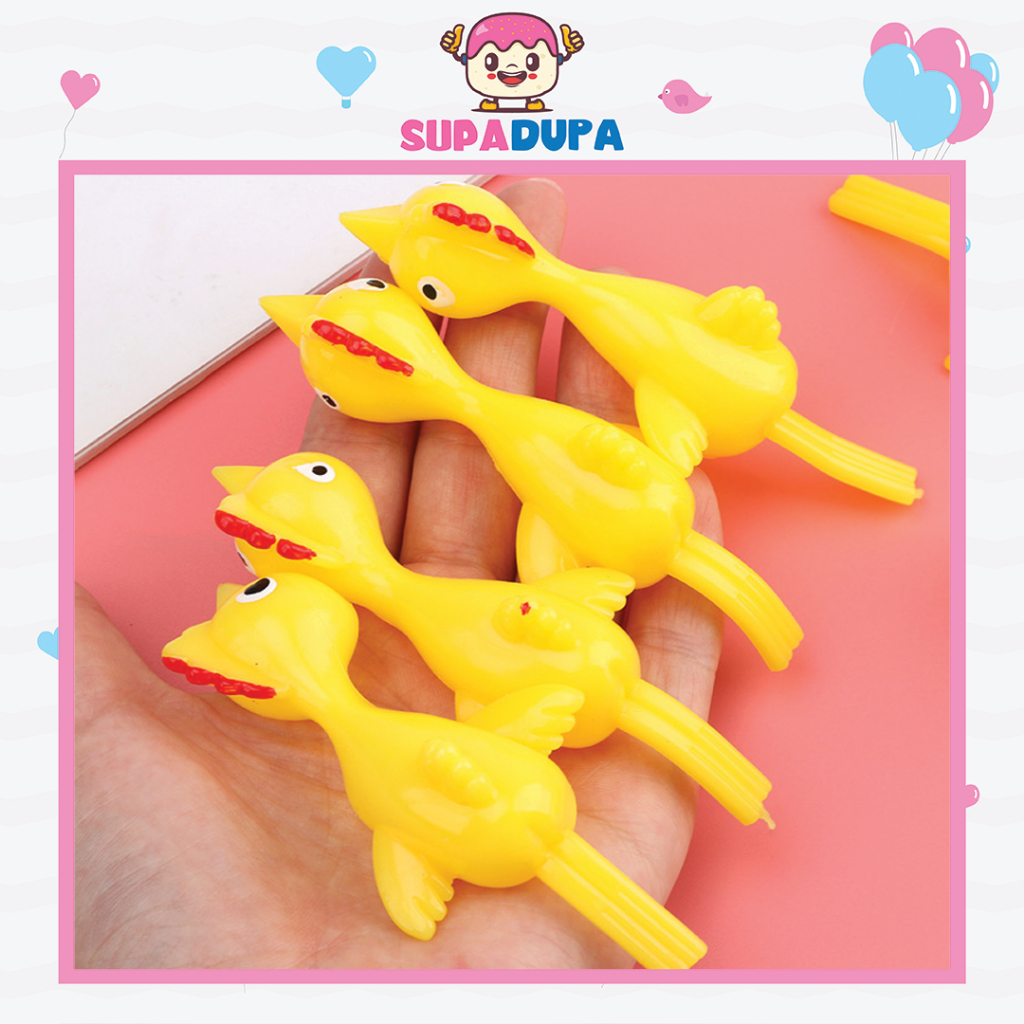 Ejection Chicken TPR Fun Tricky Soft Rubber Toy Launches Turkey ...