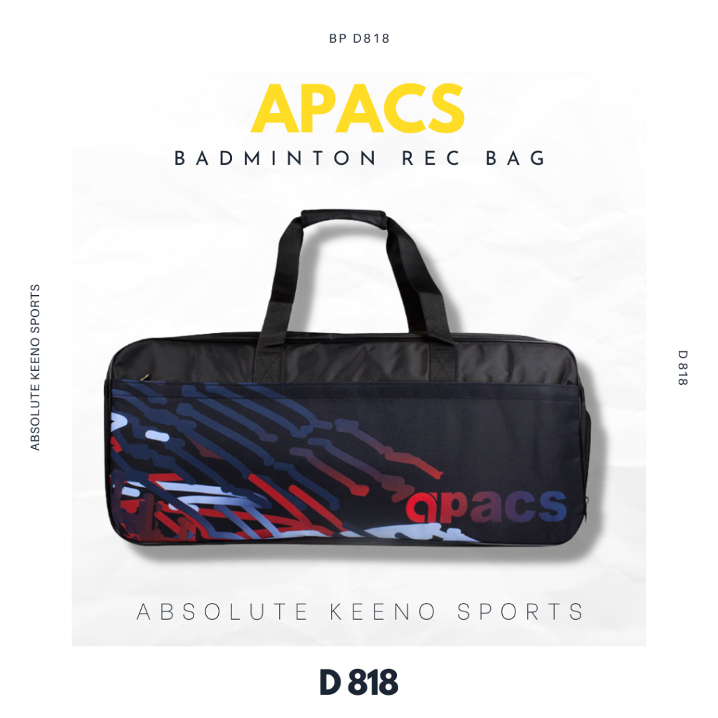 APACS Double Compartment Badminton Racket Bag D818 | Shopee Malaysia