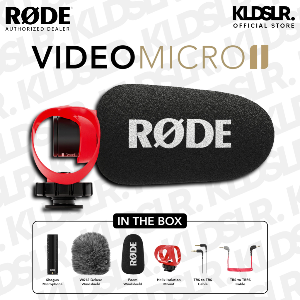 RODE VideoMicro II Ultra-compact On-camera Microphone for DSLR ...