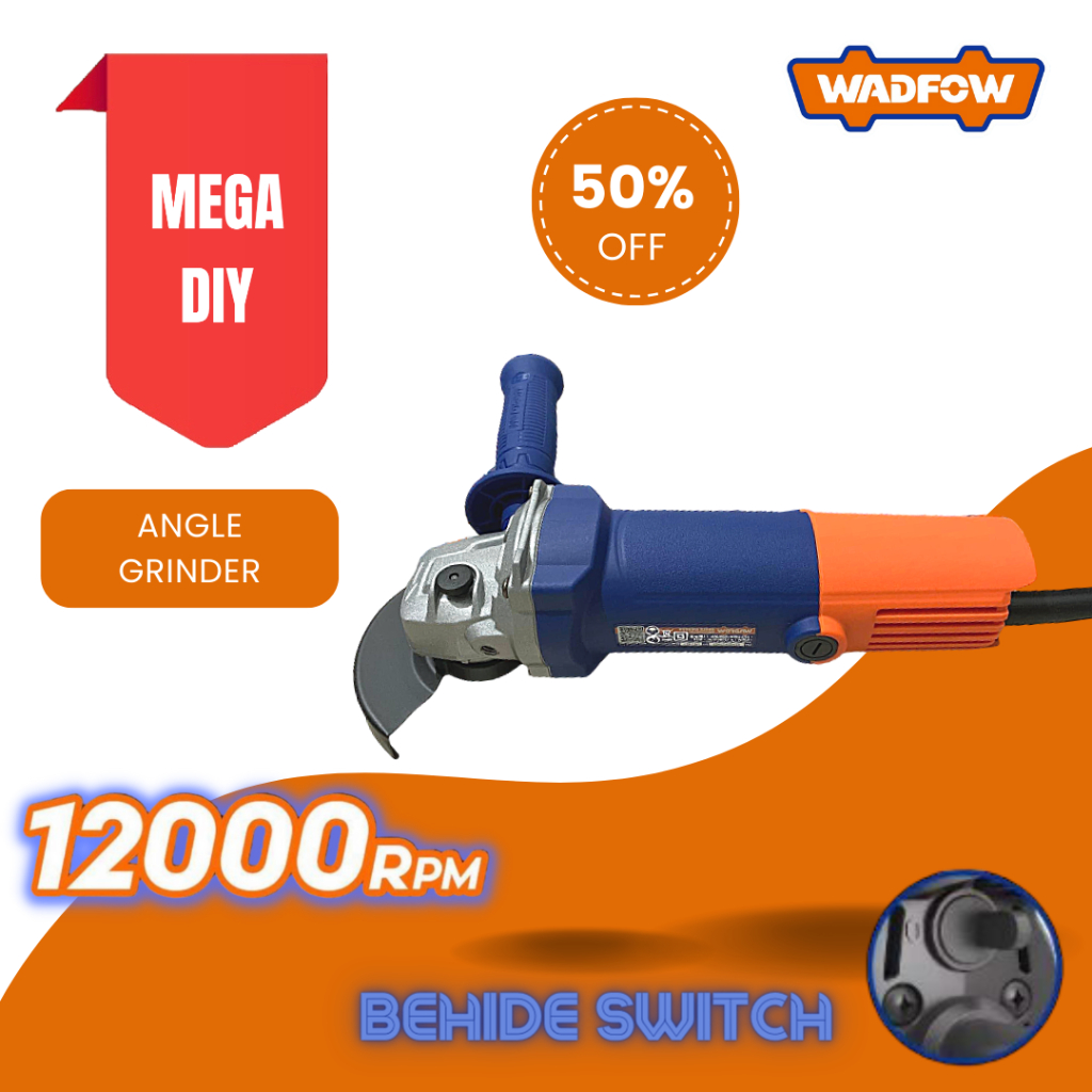 Wadfow Angle Grinder Cutting Grinding Machine Cut Metal Grender Mesin ...
